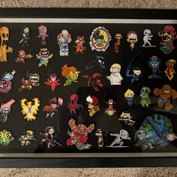 Pin Badge Display Metal-frame, Enamel Pin Display Box for Collector ...