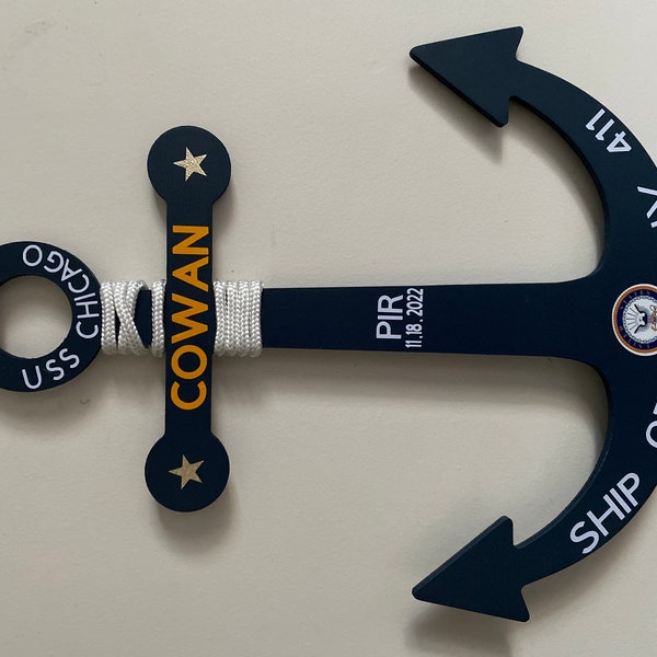 US Navy PIR Anchor / Navy Graduation Anchor / PIR / Navy Boot Camp ...