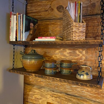 Set of 2 Unique Industrial Chain Shelving Brackets Various - Etsy