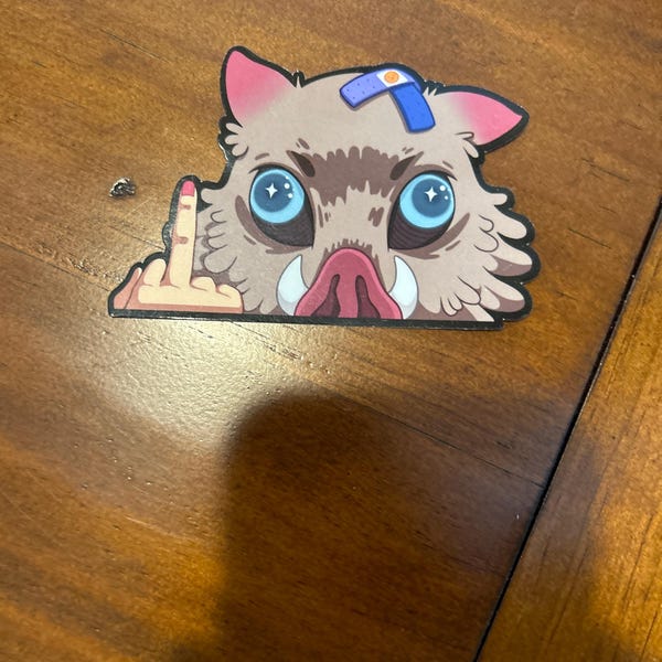 Anime Car Decal Peeker Pika Sticker Cute Smiling Mini , UV Protection ...