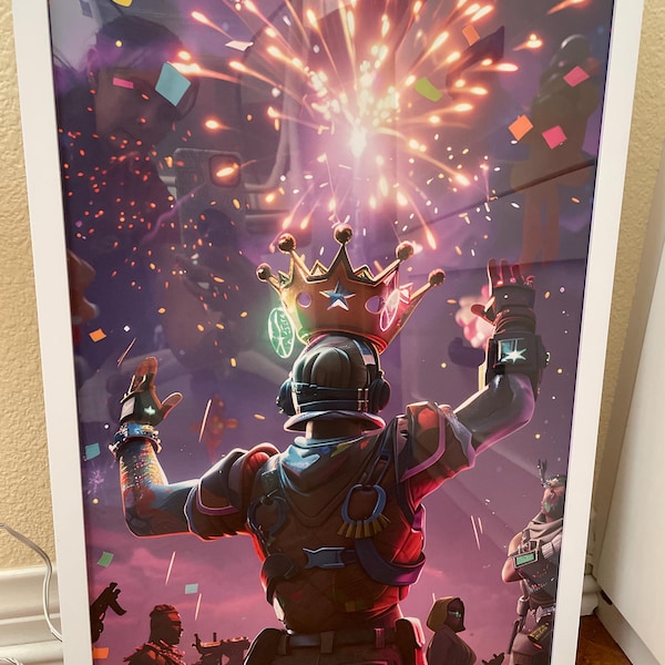 Legendary Battle Royale Action Poster for Gamers - Etsy