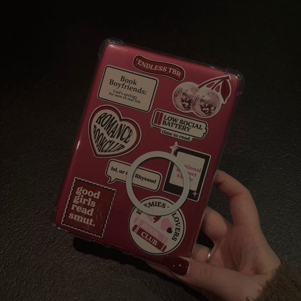 Pack Kindle Stickers Red Bookish Sticker Pack Kindle Kobo Decor Reader ...