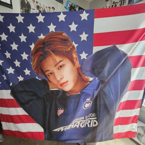 Twice Momo Flag Banner, Twice Momo Kpop American Flag Tapestry, Twice ...