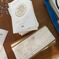 Sasha Paperclip Wedding Invitation. Gold Metal Teardrop Clip. - Etsy