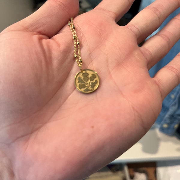 14K Solid Gold Aztec Calendar Disc Pendant, Mayan Gold Jewelry ...