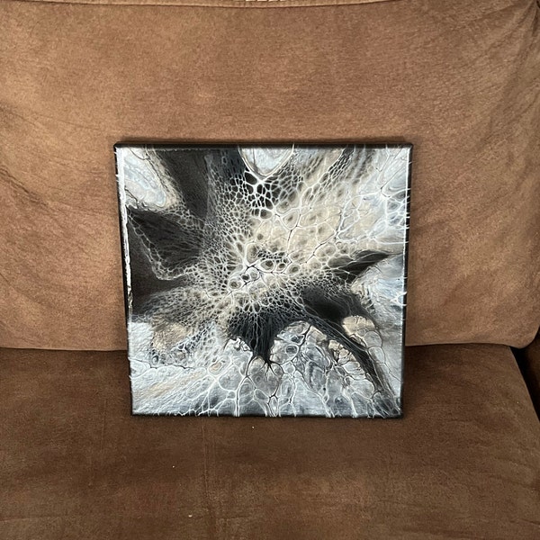 Linear Fun-10x20-linear Fluid Art Bloom W/diamond Dust-fluid Art- Fluid ...