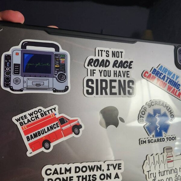 Your Monitor Sucks Sticker! EMS, Paramedic, First Responder ...