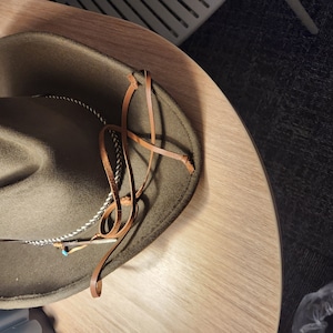 Saddle Custom Leather Stampede String for Cowboy Hats, Western Wear ...