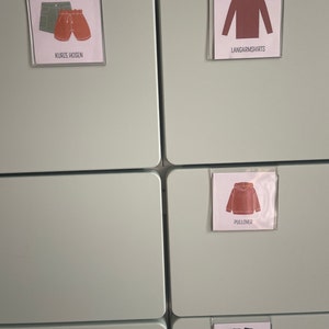 Wardrobe Labels for Girls, Wardrobe Organizer Children, Organize ...