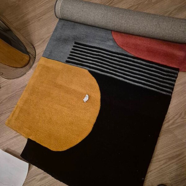 Rich Hand Tufted Rugs Irregular Shape for 100% Fine Wool Reach Living ...