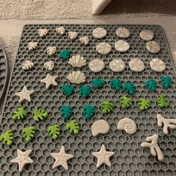 Ocean Clay Cutter Stud Pack 5 Cutter Set Sea Snail Coral Shell Starfish ...