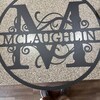 Metal Monogram Sign, Custom Metal Sign, Metal Name Sign, Initial Sign ...