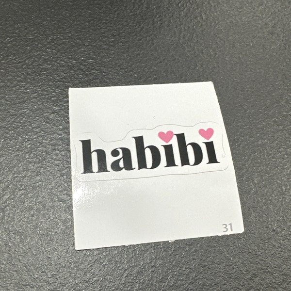 Habibi Kiss-cut Stickers - Etsy