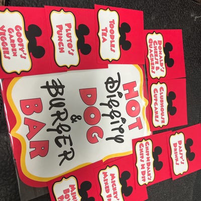 Mickey Mouse Birthday Sign, Thanks for Stoppin by See Ya Real Soon ...