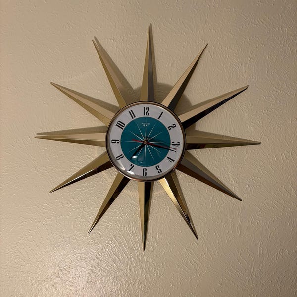 Colour Etched Eye Kandy Formica Kitchen Wall Clock From Royale ...