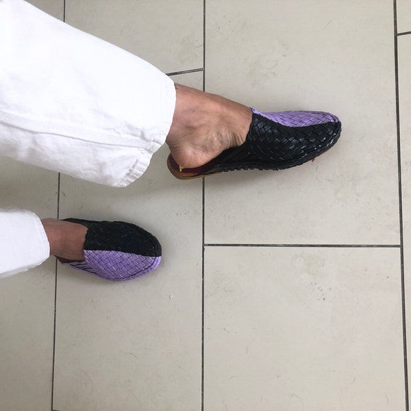 Tabi Mules, Tabi Shoes, Split Toe Art Tabis- Thaqafah Exclusive Design ...