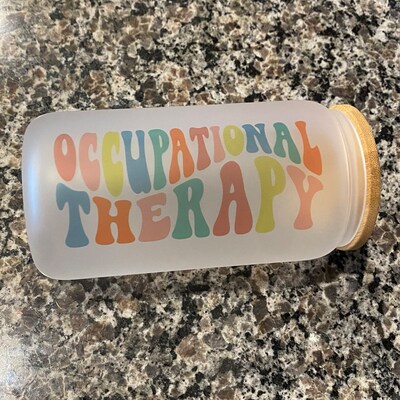 Occupational Therapy Cup for COTA, Fine Motor Promoter OT Frosted Glass ...