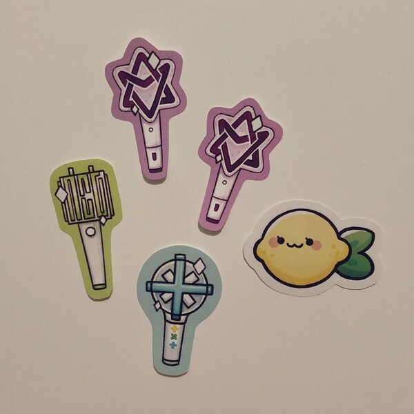 Buy KPOP Lightstick Holographic Vinyl Stickers A to T Online in India ...
