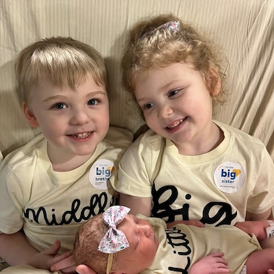 Big Middle Little Sibling Shirts, Matching Sibling Announcement Shirts ...