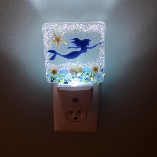 Mermaid LED Beach Night Light - Etsy