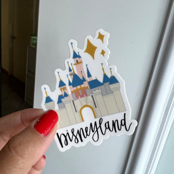 Disneyland Castle Sticker+ FREE SHIPPING, Disney Waterproof Sticker ...