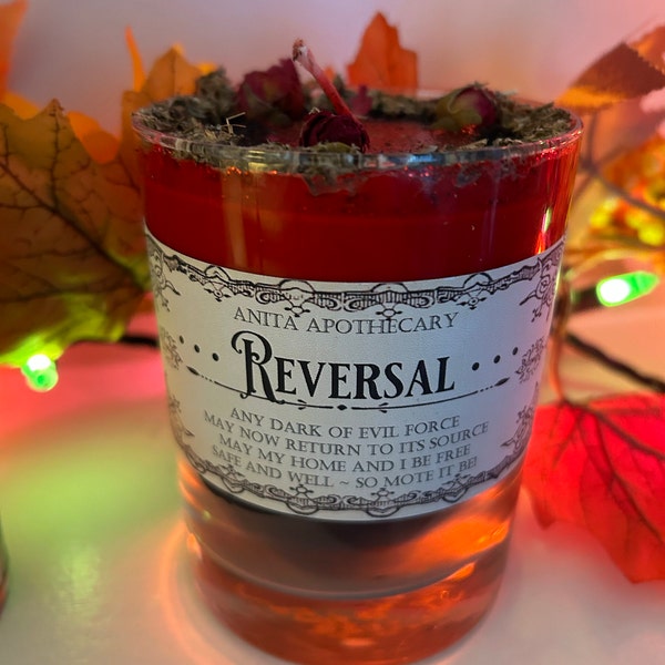 Reversal ~ Hoodoo Reverse Candle, Witches Spell Candle, Spell Candle ...