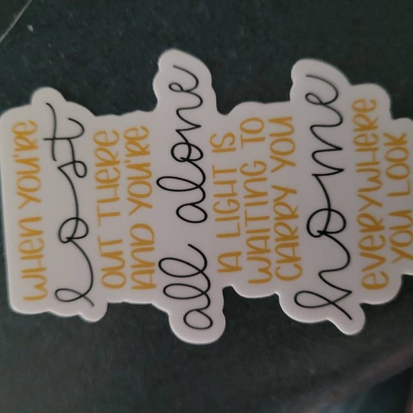 STICKER Everywhere You Look Full House Theme Song Yellow Vinyl Sticker ...