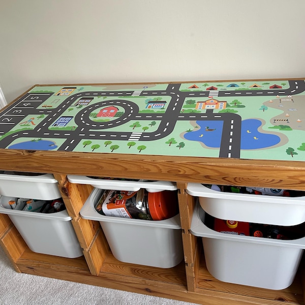Road Map Furniture Sticker IKEA Trofast | Children's Road Map | Nursery ...