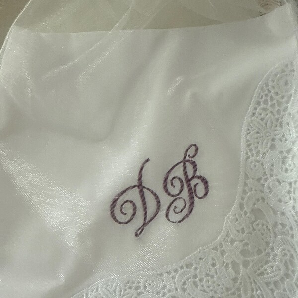FRENCH SCRIPT FONT Embroidered Monogrammed Napkins, Hand Towels and ...