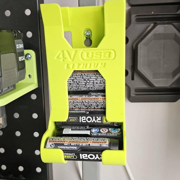 Modular RYOBI 18V Battery Mounts for Wall and Pegboard - Etsy