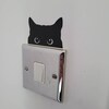 Cat Peeking Light Switch Stickers Wall Decor Window Cat - Etsy
