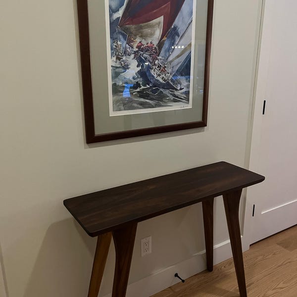 Solid Wood Console Table, Stylish Wooden Entry Table - Etsy