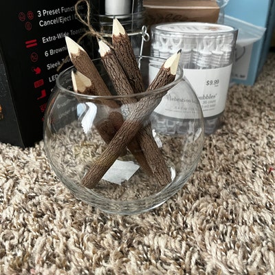 Twig Pencil, Rustic Tree Branch Pencil, Pencil Party Favor, Rustic ...