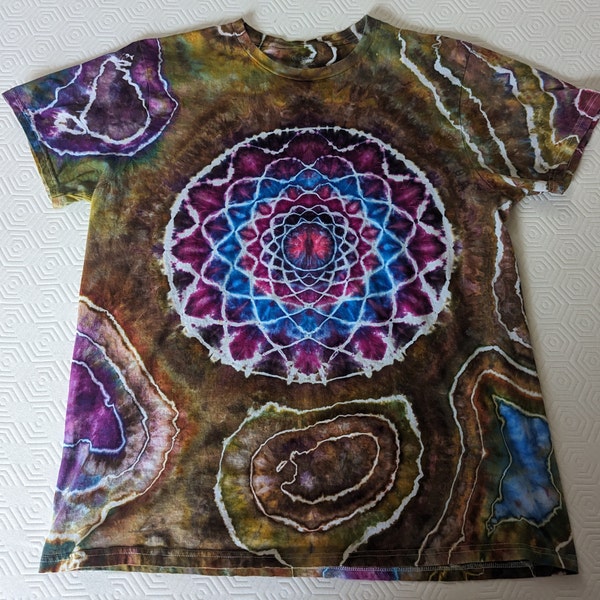 Colorful Geodes Tie Dye T Shirt - Handmade & Customizable - Unique ...