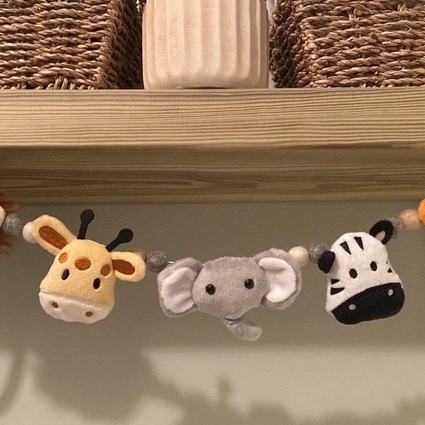 Safari Garland Safari Bunting Nursery Bunting Safari Nursery Decor Kids ...