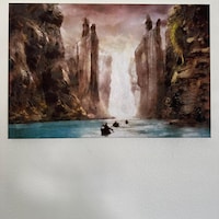 Lord of the Rings Argonath Canvas Print, LOTR Art, LOTR Print, LOTR ...