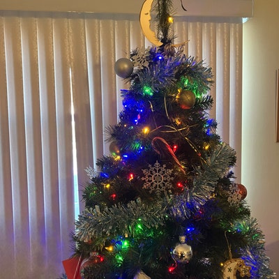Crescent Moon Christmas Tree Topper - Etsy