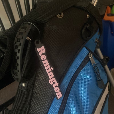 Custom Name Personalized 3D Name Tags, for Bags, Backpacks, Sports ...