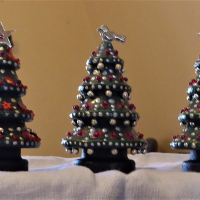 Turned Wooden Tree, Wooden 3 Dimensional Tree, 2 3/4 Tree, DIY Small ...