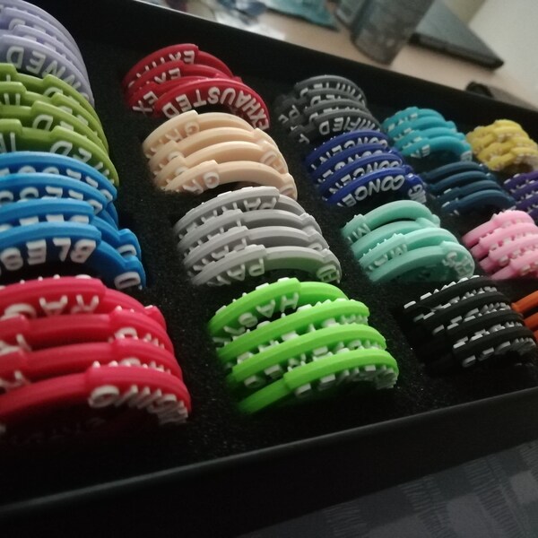 DND Miniatures Condition Rings With Box - 96 Markers to Track 24 ...