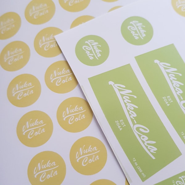 Quantum Cola Label Fallout Inspired for Fans Pdf Label Printable ...