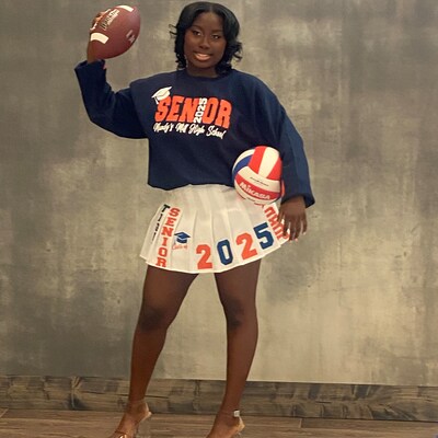 Personalized Graduation Senior Outfit/ Skirt and Sweatshirt Set/ Senior ...