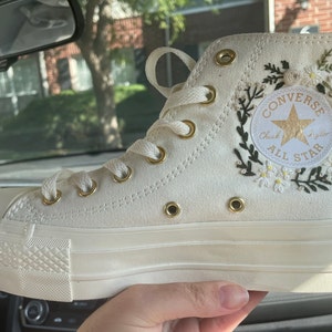 Convesr Chuck Taylor Embroidered Personalized/custom Converse - Etsy