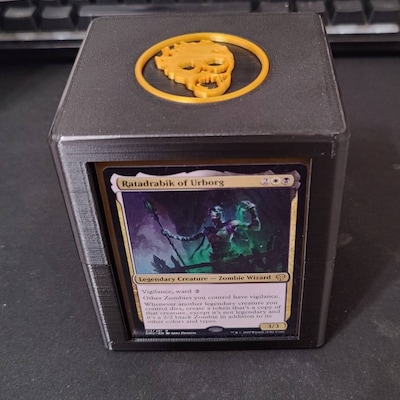 MTG EDH Commander Deck Box W/ Toploader Slot for Stanley Tool Box ...