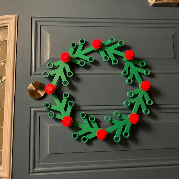 3D Printed Lego-inspired Giant Wreath - Etsy
