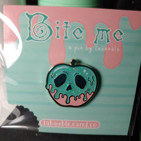 Pastel Poison Apple Pin - Hard Enamel Lapel Pin, Badge - Etsy
