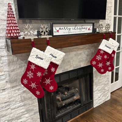 Winter Wonderland Personalized Snowflake Stocking, Custom Christmas ...