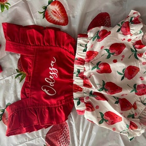 Berry First Birthday Outfit Personalized Baby Girl Strawberry - Etsy