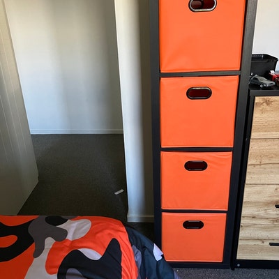 DARK PINK Best Box for Kallax 33x38x33, Classic Plain Box, Storage Box ...