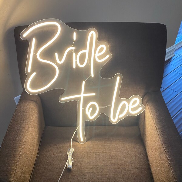 Custom Neon Sign Bride to Be Neon Sign Custom Wedding Neon Sign Led ...